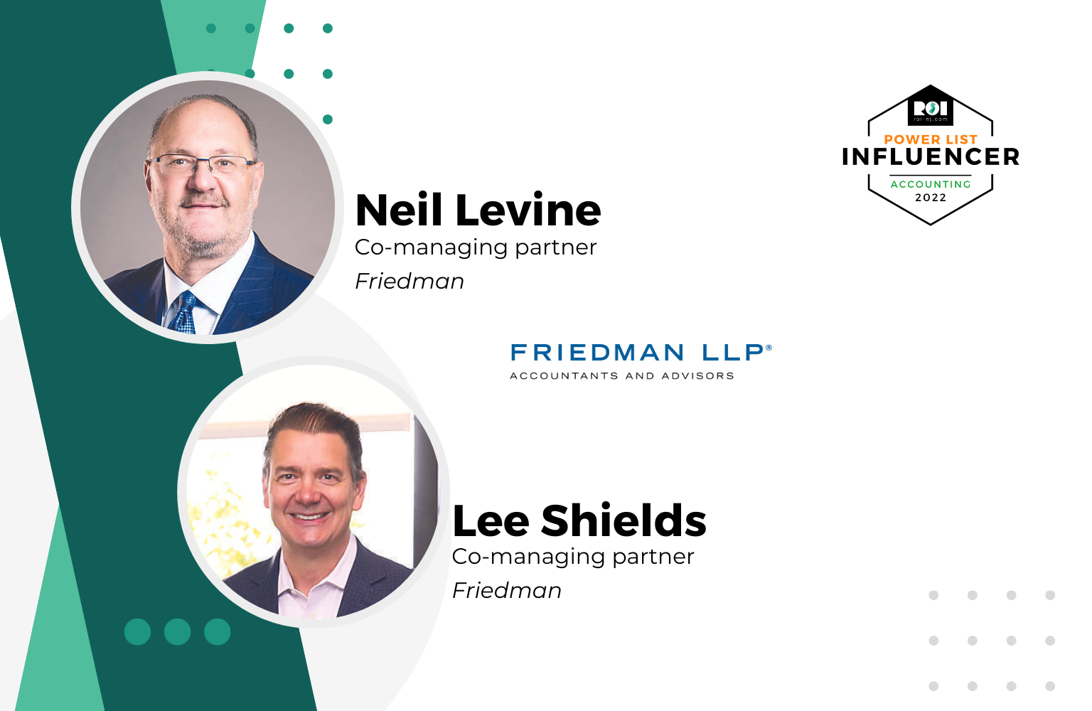 ROI Influencers: Accounting 2022 — Neil Levine; Lee Sheilds | ROI-NJ