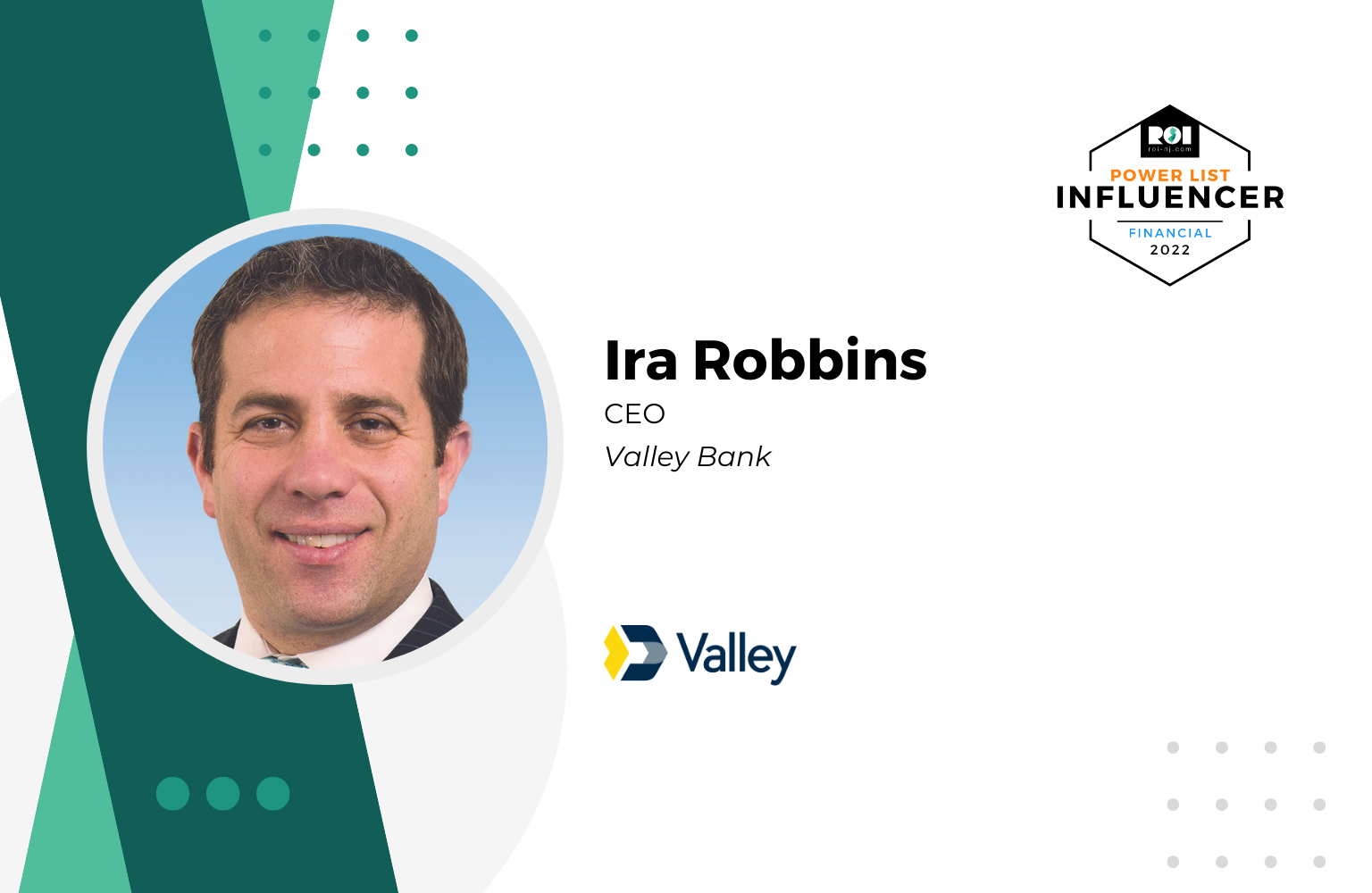 ROI Influencers: Finance 2022 — Ira Robbins | ROI-NJ