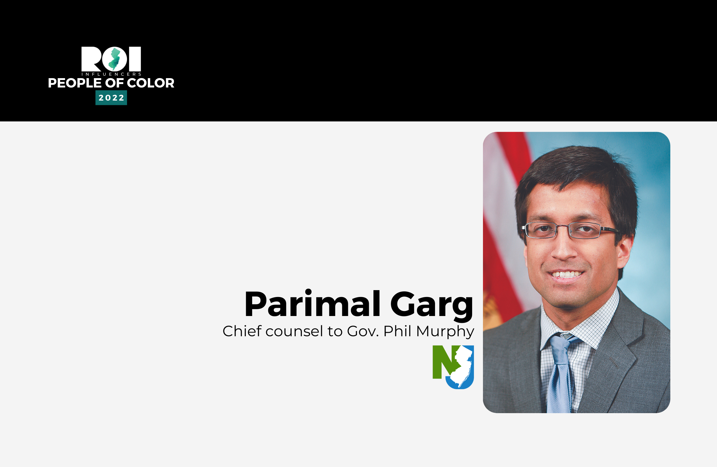 ROI Influencers: People of Color 2022 — Parimal Garg | ROI-NJ