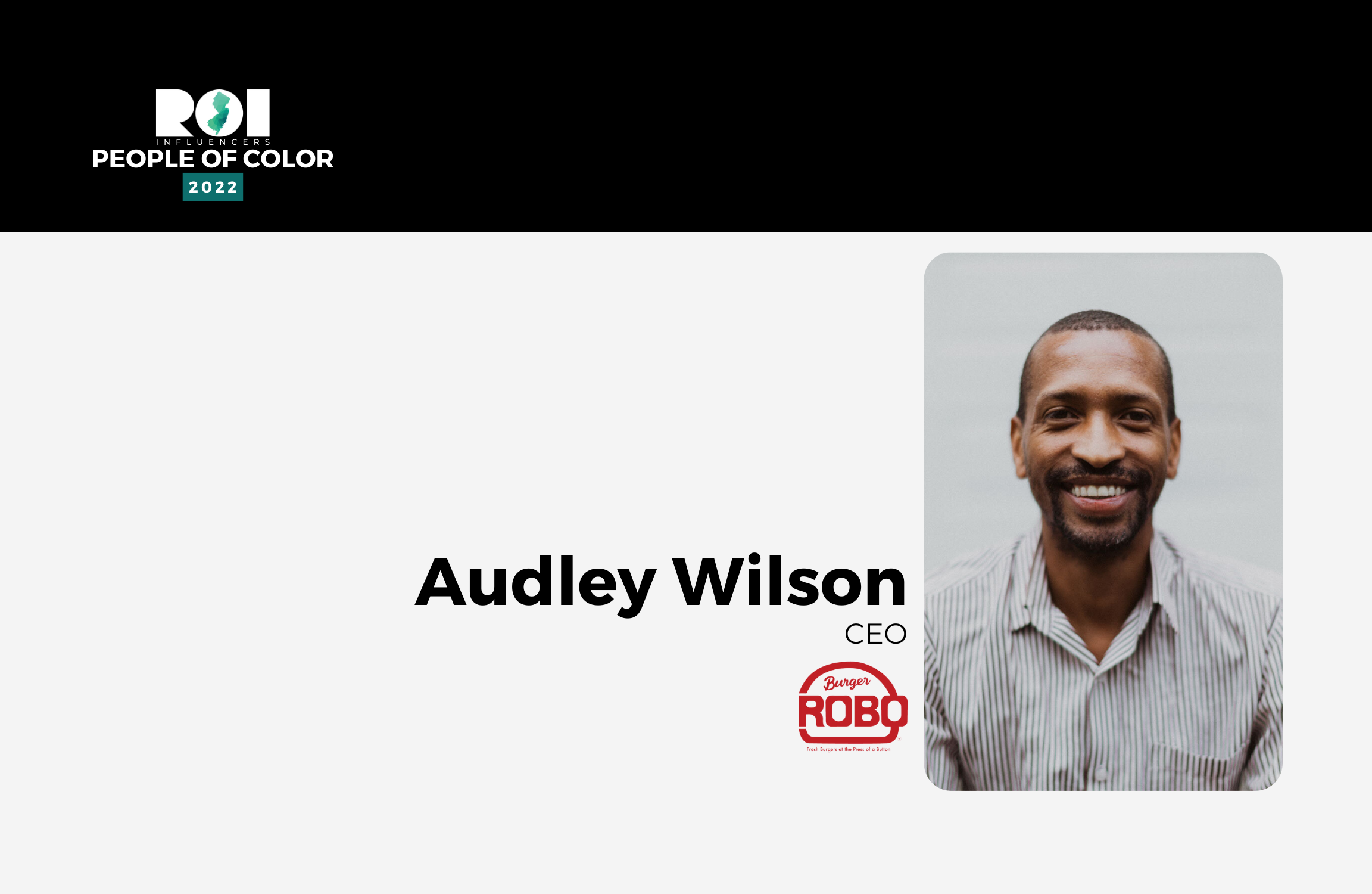 ROI Influencers: People of Color 2022 — Audley Wilson | ROI-NJ